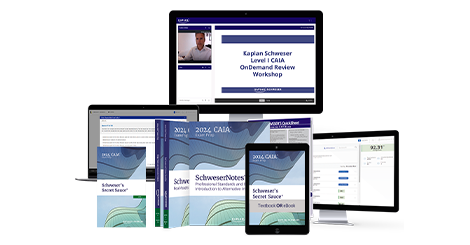 CAIA Exam Study Packages for Level 1 - Kaplan Schweser