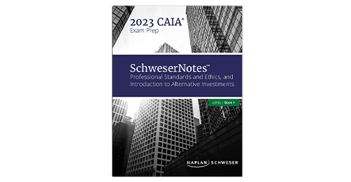 CAIA Level 1 Study Materials: Schweser Notes - Kaplan Schweser