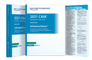 CAIA Level 1 Study Materials - Kaplan Schweser